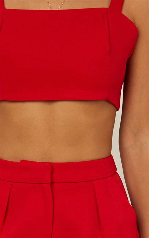 Girls On Film Two Piece Set In Red Showpo Usa