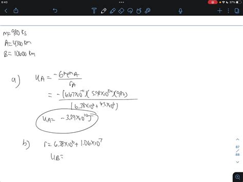Solved Constants Periodic Two Earth Satellites A And B Each Of Mass M 910 Kg Are Launched