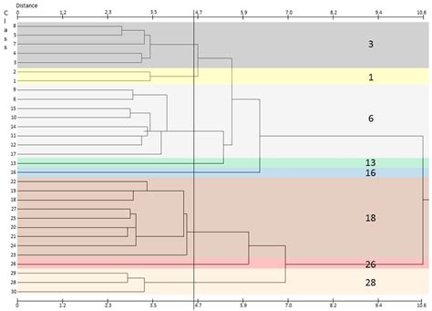 Dendrogram Produced From The Initial Unsupervised Classification