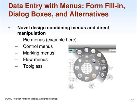 Ppt Chapter 6 Menu Selection Form Fill In And Dialog Boxes