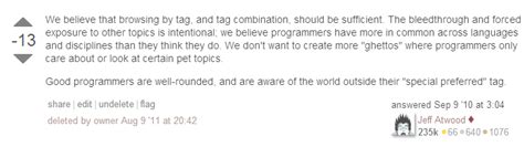 Tab For Questions That Are Labeled With Favorite Tags Meta Stack Exchange