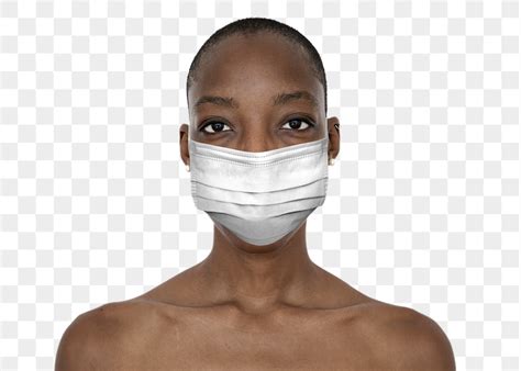 Black Woman Wearing A Face Free Png Sticker Rawpixel