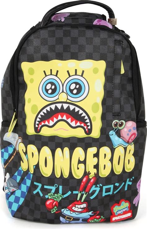 Sprayground Spongebob Bubble Checkered 02 Dlxr Backpack Shopstyle