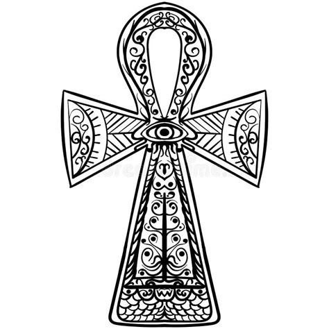 Egyptian Good Luck Symbols 10k Solid Gold Ankh Necklace Egyptian