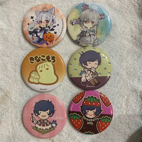 Utaite Mafumafu And Soraru Badges Hobbies And Toys Collectibles