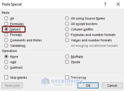 How To Copy Number Not Formula In Excel 5 Quick Methods