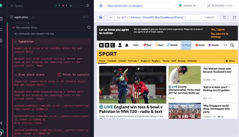 Expecting An Array Or An Iterable Object But Got Object Null · Issue 23992 · Cypress Io