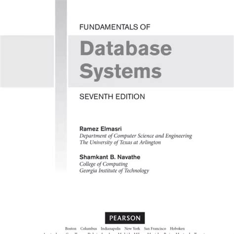 Fundamentals Of Database Systems