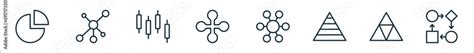 Outline Set Of Chart And Diagram Line Icons Linear Vector Icons Such