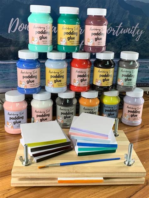 Fast Dry Padding Glue For Diy Notepad Assorted Colors Lazada Ph