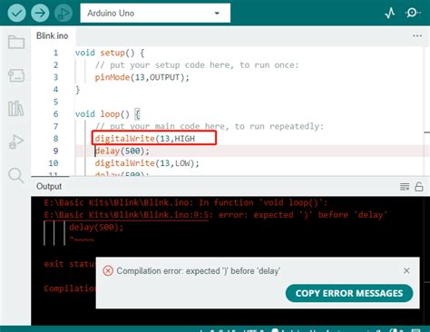 How To Upload Sketch To The Board — Sunfounder 3in1 Kit Documentation