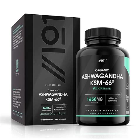 Buy Organic Ashwagandha Ksm 66® Capsules 1650mg Made With Bioperine