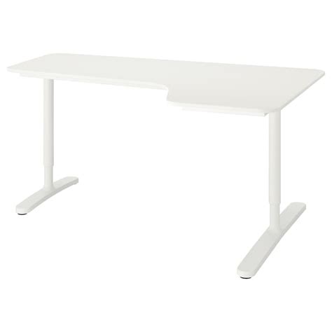 Bekant Biurko Narożne Prawe Biały 160x110 Cm Ikea