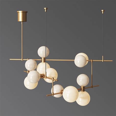 Modernrail Geometric Linear Suspension By Tech Lighting 3d Model Cgtrader