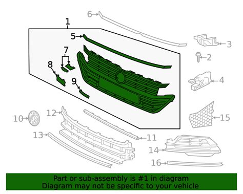 G Ab Zll Grille Assembly Volkswagen Arteon Volkswagen Parts Catalog