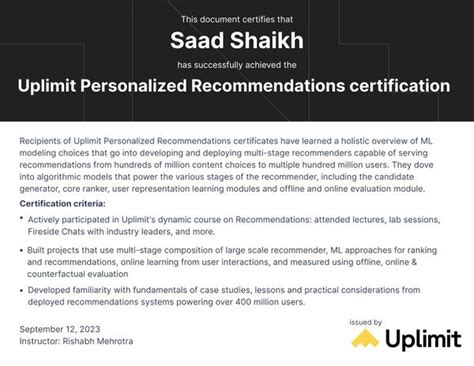 Datascience Recommendationsystems Machinelearning Saad Shaikh