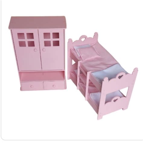 Móveis Guarda Roupas E Cama Boneca Reborn American Girl Elo7