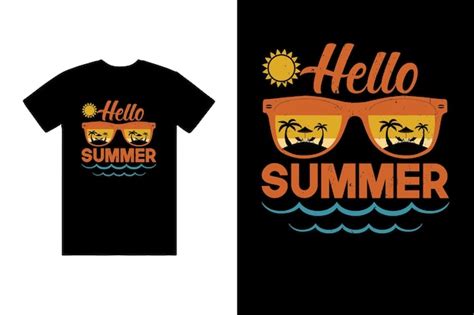 Premium Vector Summer Vibes T Shirt Design Tshirt