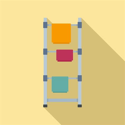 Icono de soporte de secadora ilustración plana del icono de vector de