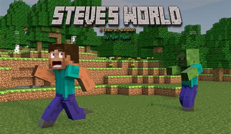 Minecraft Animation Steves World Ep 1 Spawn Youtube