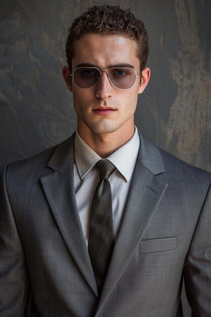 Premium Photo A Man In A Suit And Sunglasses
