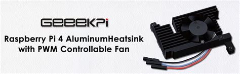Geeekpi Aluminum Heatsink With Pwm Controllable Fan For Raspberry Pi 4 Pi 4 Armor