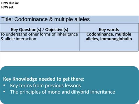 Aqa A Level Biology 37 Genetics 3 Teaching Resources