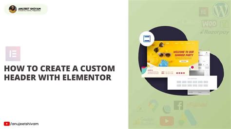 Wordpress For Beginners How To Make Custom Header In Elementor Free