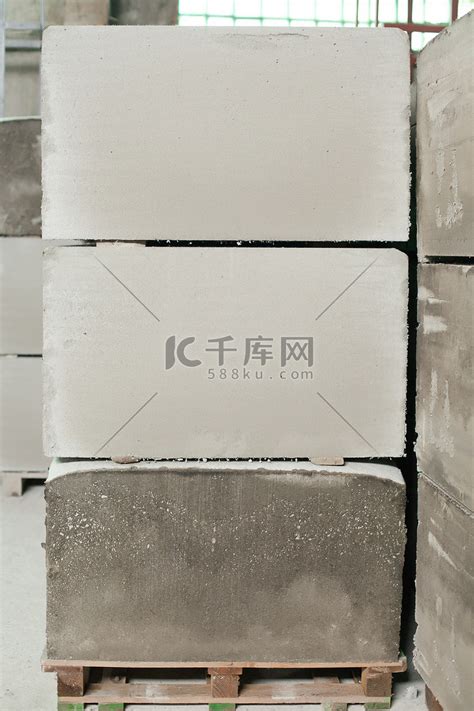 泡沫混凝土砌块生产高清摄影大图 千库网