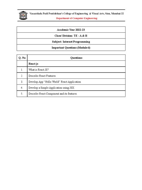 Module 6 Imp Ques Pdf