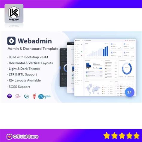 Jual Webadmin Responsive Admin Dashboard Template By Kodeaset Di
