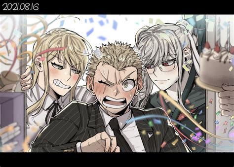 Pekoyama Peko Kuzuryuu Fuyuhiko And Kuzuryuu Natsumi Danganronpa And