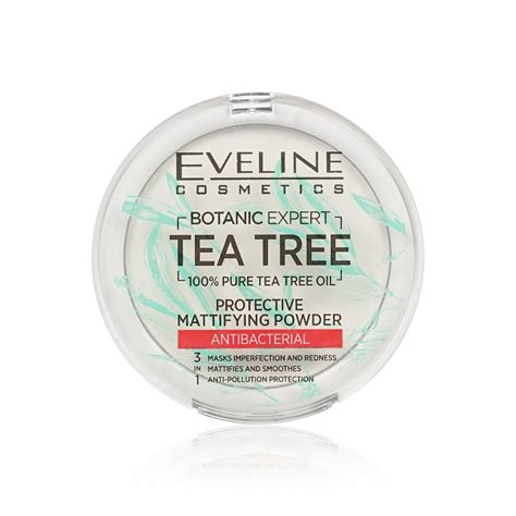 Пудра для лица Eveline Tea tree антибактериальная матирующая 001 ...