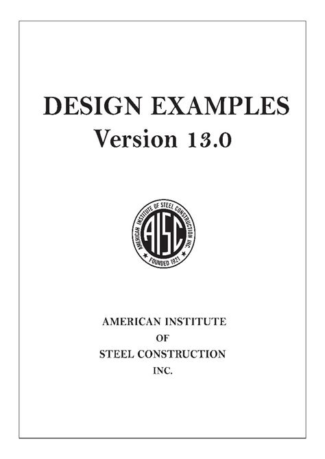 Aisc Design Examples