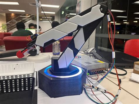 Servo Robot Arm 4dof By Sebastian Barrio Download Free Stl Model