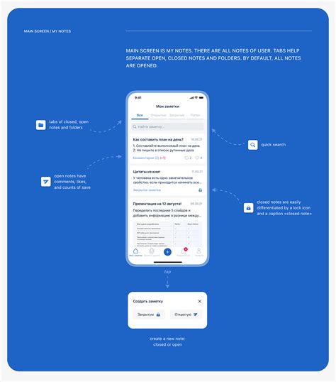 Ios App Notes Application Ui Ux On Behance