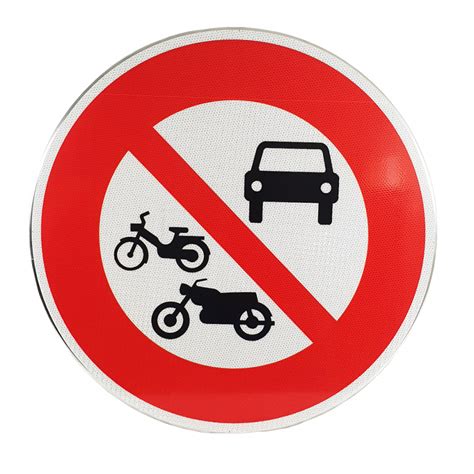 Panneau B7b Accès Interdit Aux Véhicules à Moteur I Wp Signalisation