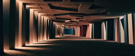 Cascading Geometric Shapes Create A Mesmerizing Optical Illusion In A