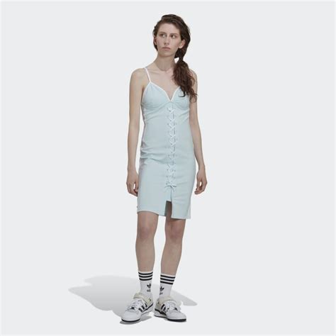 Adidas Always Original Laced Strap Dress Blue Adidas Australia