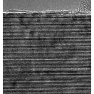 A Dark Field Cross Sectional TEM Image B Bright Field Plan View