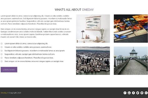 Oneday Responsive Bootstrap Template Bootstrap Template Typography