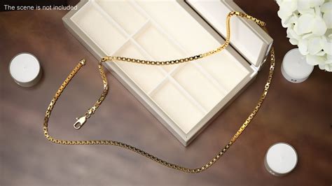 Gold Box Chain Rigged For Maya 3d Model 19 Ma Free3d