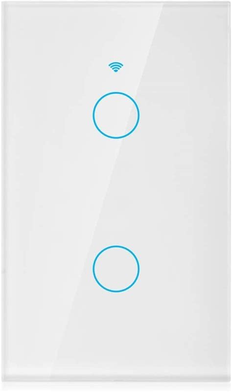 Interruptor Luz Pared Inteligente Wifi 2 Vías Blanco