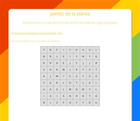 Partes De La Planta Ficha Interactiva Topworksheets Arab Tourism Guide