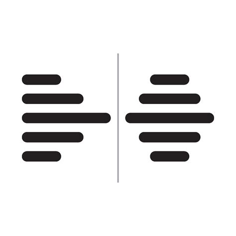 Alignment Icons Vector Vector Art At Vecteezy