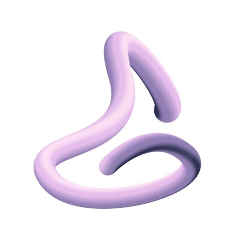 3d Gradient Squiggle Line 33227922 Png