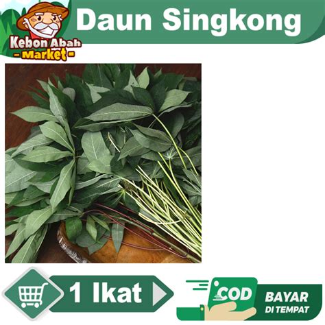 Jual Daun Singkong Fresh Murah Seupan Lalapan Rebus Bungkus Buntil