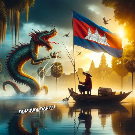 Romduol កម្ពុជាព្រះរាជាណាចក្រអច្ឆរិយៈ រូបភាព បង្កើតឡើងដោយ Ai Cambodia