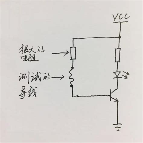 门电路与晶体管开关：简单的线路测试器电路 哔哩哔哩
