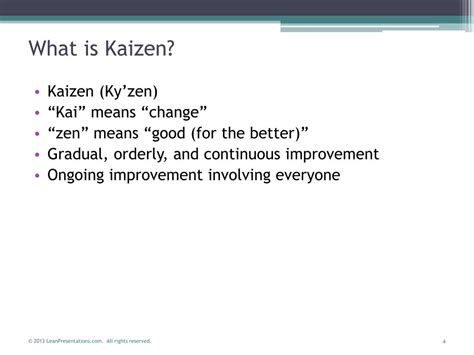 PPT Kaizen PowerPoint Presentation Free Download ID